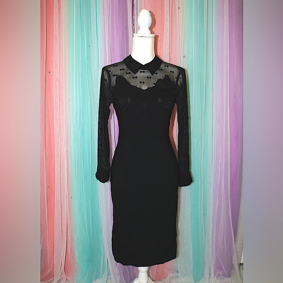 Modcloth | Dresses | Modcloth For Hello Kitty Stylish Visage Sheath ...